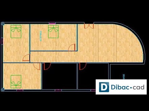 Dibac CAD Tutorial: Making a simple house plan - Dezign Ark