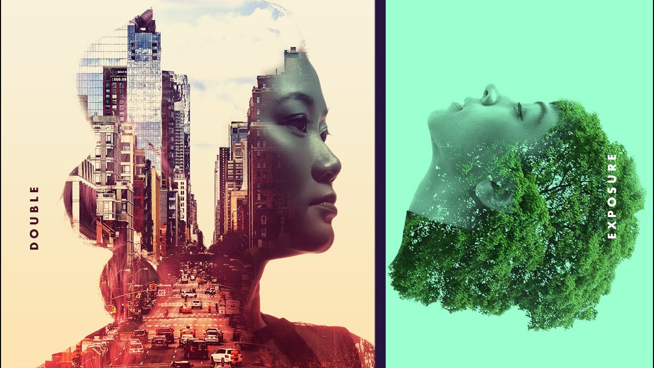 Double Exposure Effect in Photoshop | Graphic design - Dezign Ark