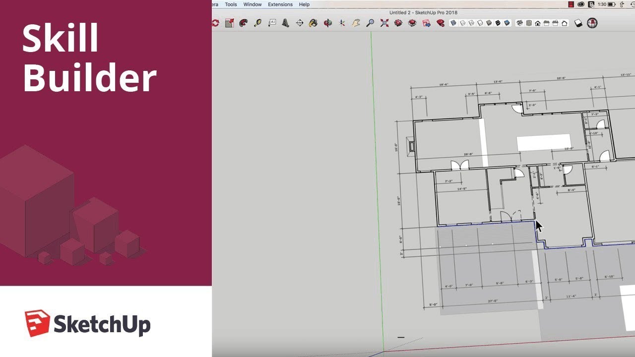 Drawing Exterior Walls in SketchUp - Skill Builder - Dezign Ark
