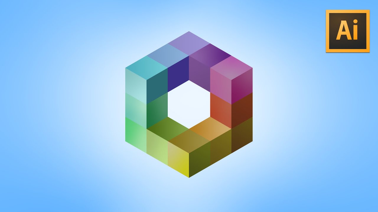 FASTEST Way To Make This Isometric Design In Illustrator! - Dezign Ark