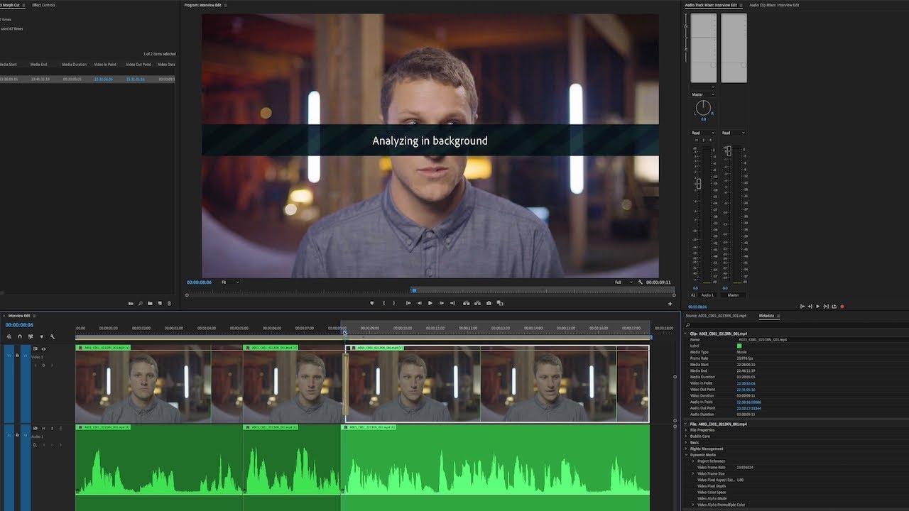Get Smooth Sequences with Morph Cut in Premiere Pro - Powered by Adobe ...