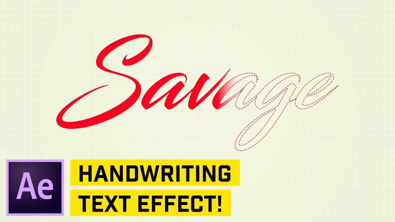 Handwriting Animation After Effects Cc Dezign Ark