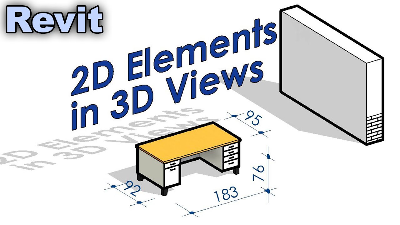 How to Show 2D Elements in 3D Views in Revit Tutorial - Dezign Ark