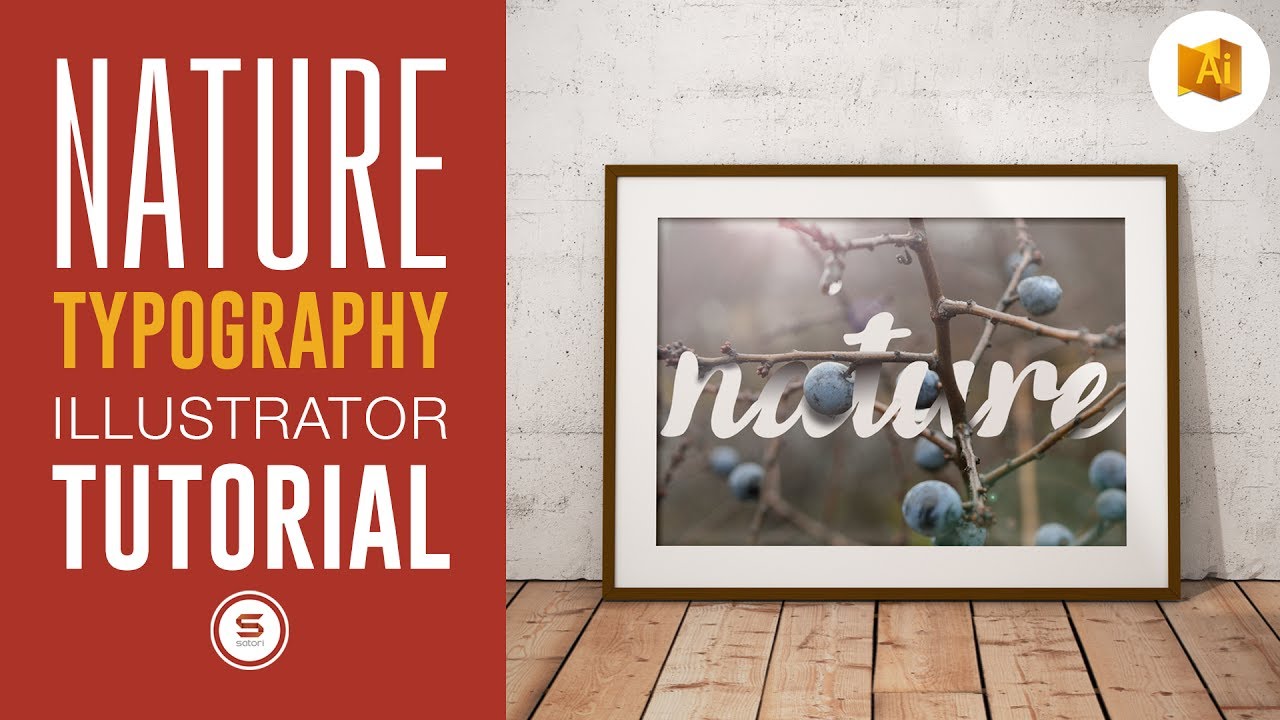 Illustrator Nature Typography Tutorial Illustrator Text Effects