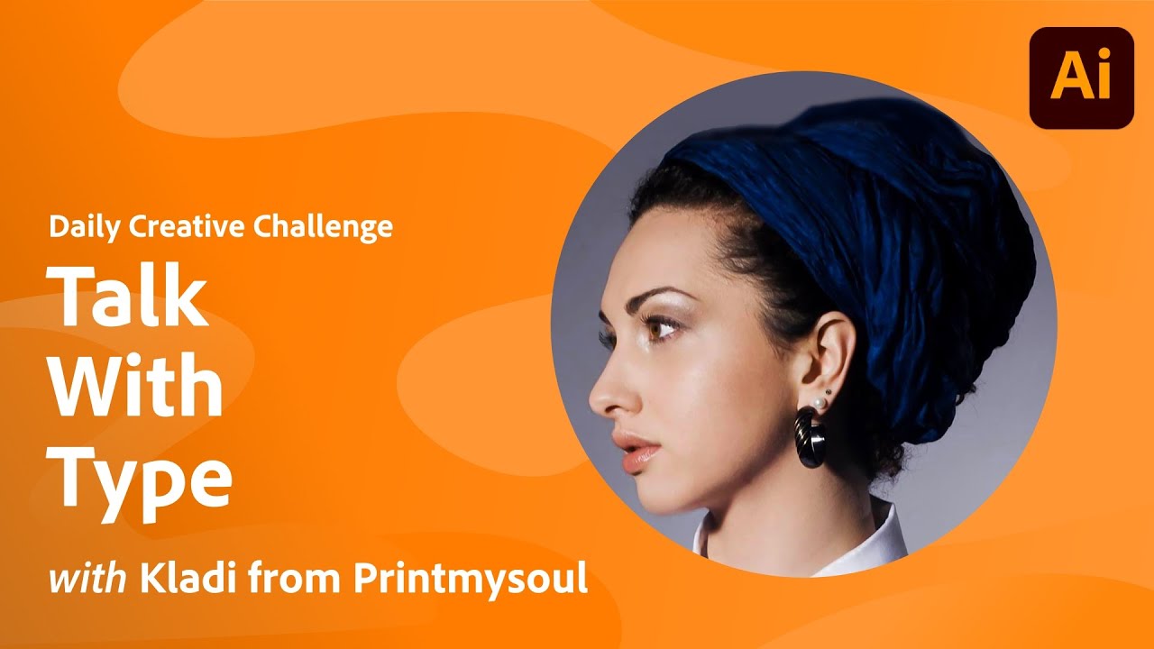 Illustrator Daily Creative Challenge - Talk with Type - Dezign Ark