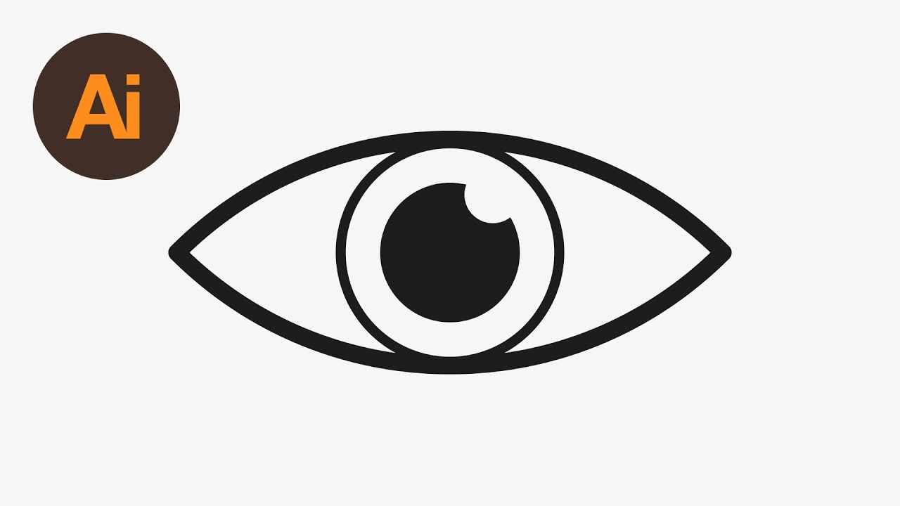 Learn How To Draw An Eye Icon In Adobe Illustrator Dansky Dezign Ark