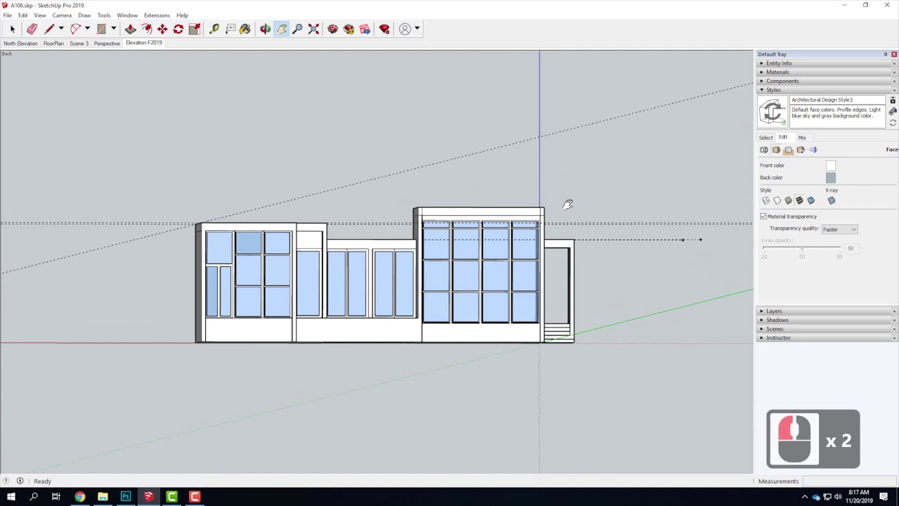 Lecture 125 - Elevations from SketchUp (Virtual) - Dezign Ark