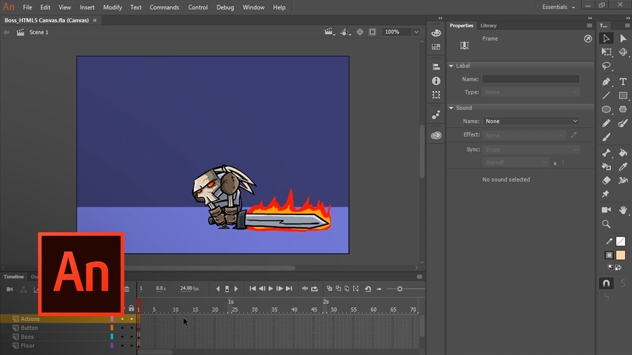 Make an Interactive Design in Adobe Animate Using the Actions Wizard ...