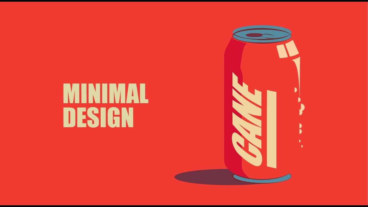 Minimalist Can Design | Adobe Illustrator - Dezign Ark