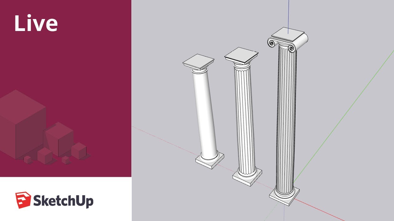 Modeling Columns in SketchUp Live! - Dezign Ark