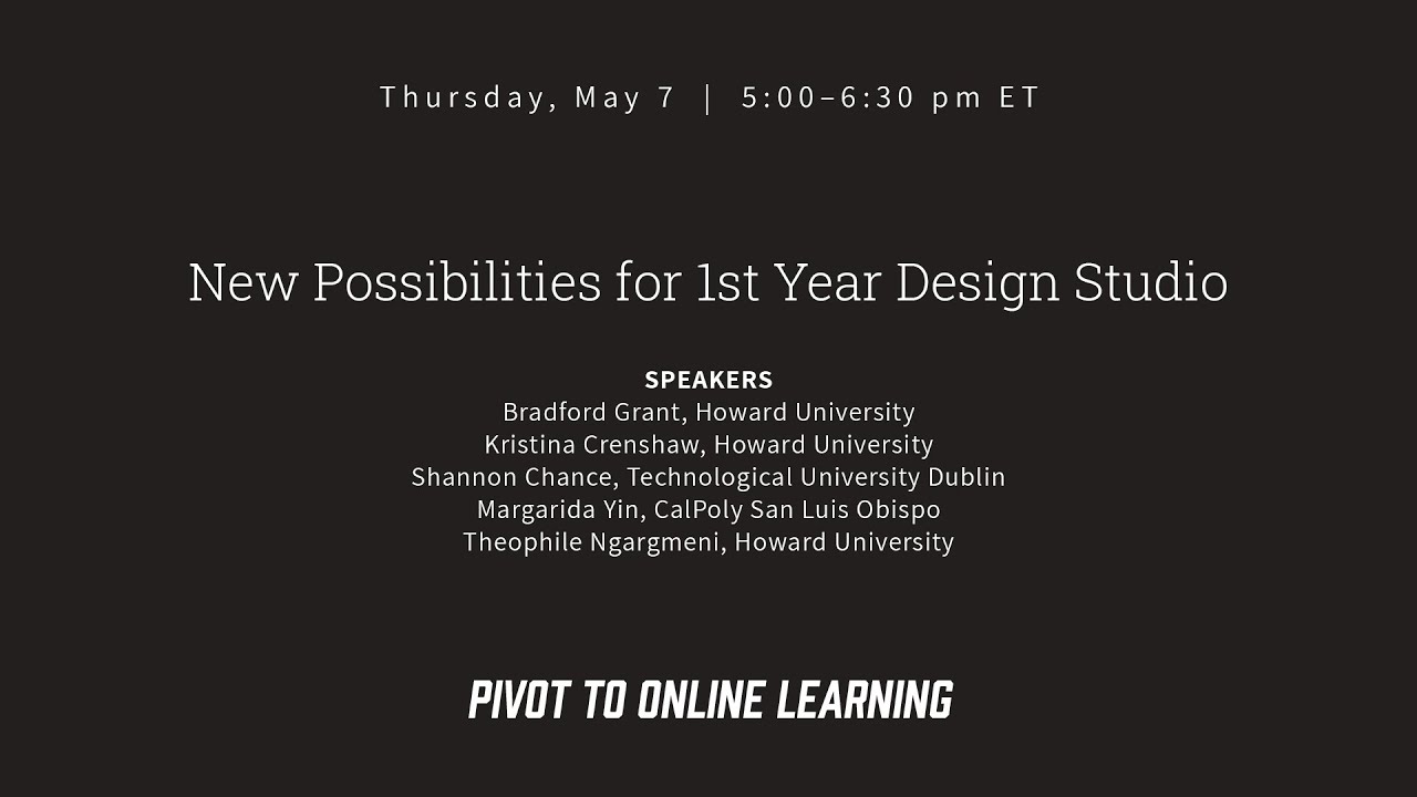 New Possibilities for 1st Year Design Studio - Dezign Ark