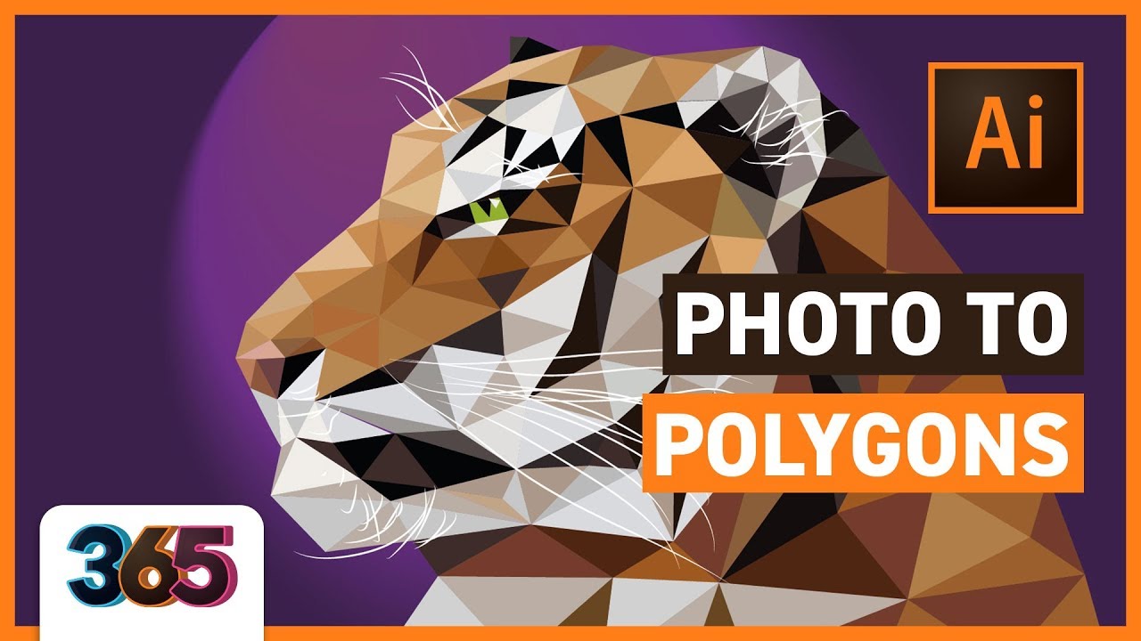 🐯 Photo to Polygons | Illustrator Tutorial #166/365 - Dezign Ark