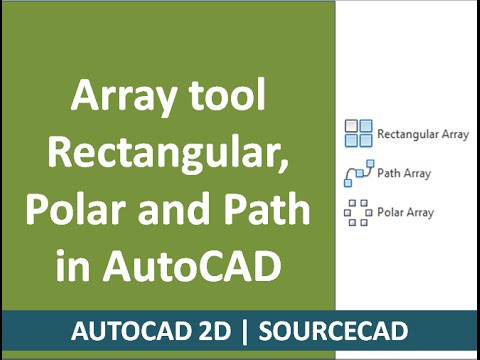Polar Array Path Array And Rectangular Array Commands Of Autocad