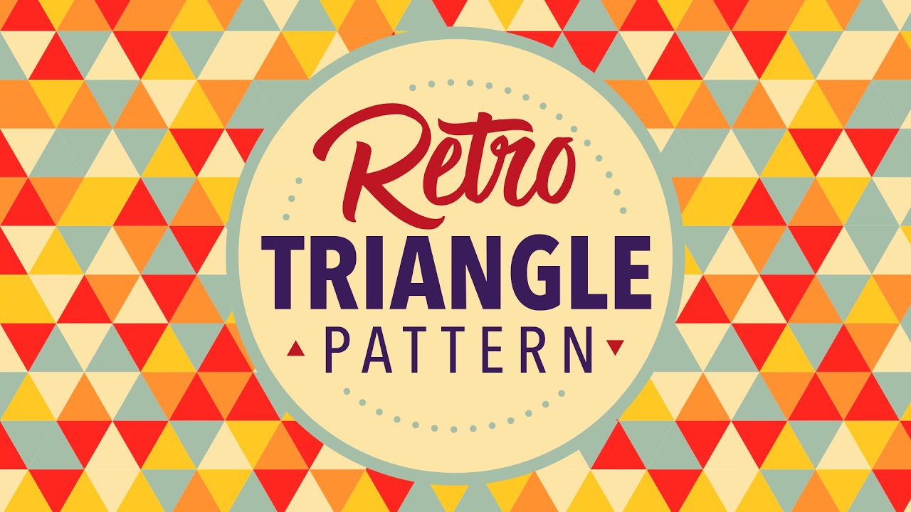 Retro Triangle Pattern Adobe Illustrator Tutorial Dezign Ark