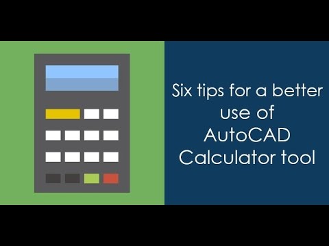 Six tips for a better use of AutoCAD Calculator tool - Dezign Ark