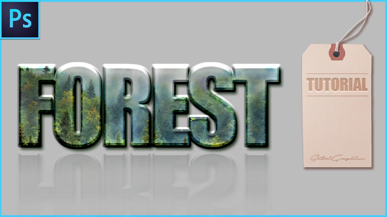 THE CLIPPING MASK TOOL PHOTOSHOP - CLIPPING MASK TEXT ⓣⓤⓣⓞⓡⓘⓐⓛ - Dezign Ark