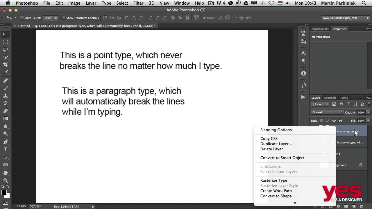 Typing in Photoshop, Illustrator and InDesign - Dezign Ark