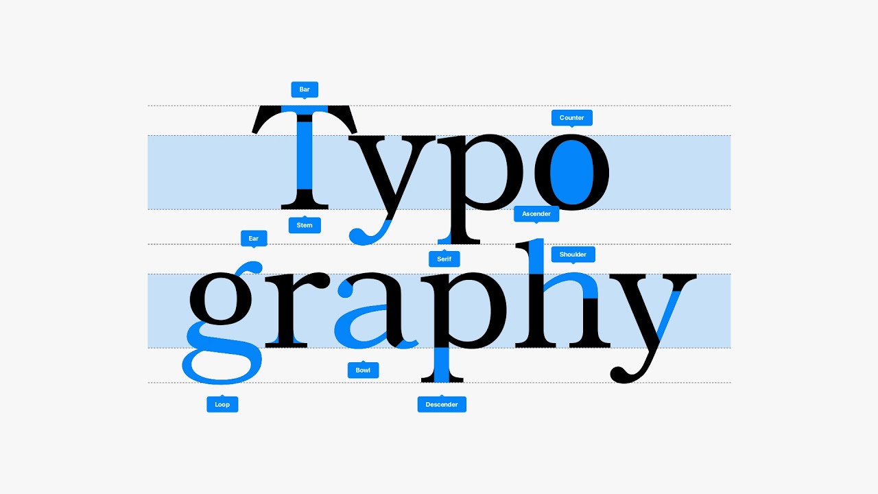 Typography Tutorial | MUST KNOW Terminology for Designers - Dezign Ark