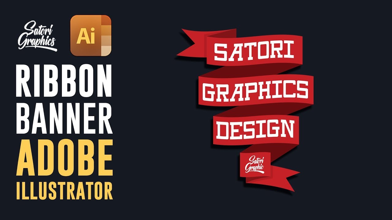 VECTOR RIBBON BANNER ADOBE ILLUSTRATOR | Satori Graphics - Dezign Ark