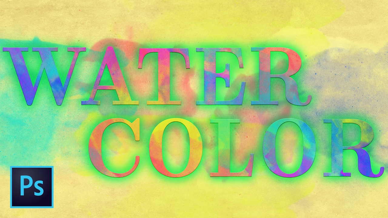 Watercolor Painted Text Effect | Photoshop Tutorial - Dezign Ark Watercolor Painted Text Effect | Photoshop Tutorial - Dezign Ark