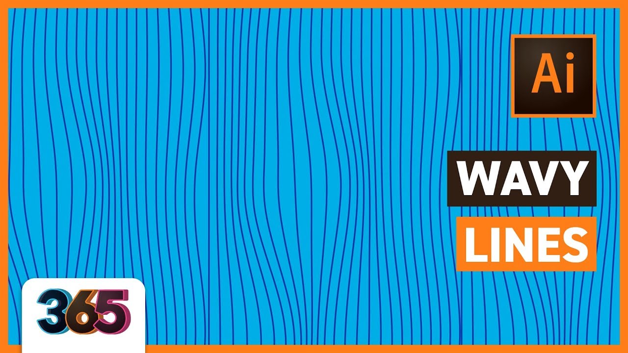 Wavy Lines | Illustrator CC Tutorial #197/365 - Dezign Ark