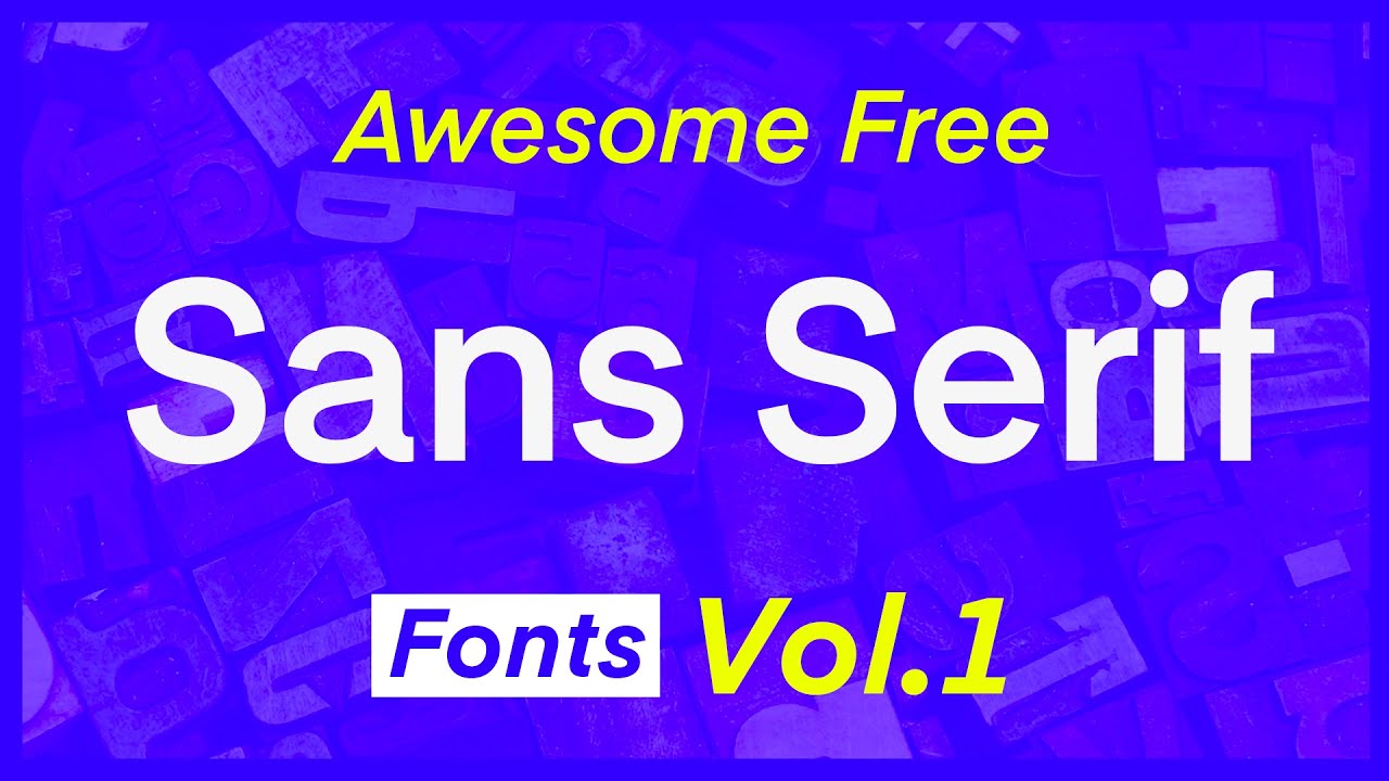 5 Awesome FREE Sans Serif Fonts Vol.1 | GDS Font Book - Dezign Ark