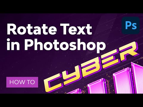 How to Rotate Text in Photoshop | Photoshop Tutorial - Dezign Ark
