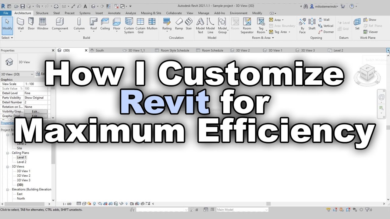 How to Customize Revit for Maximum Efficiency - Revit Tutorial - Dezign Ark