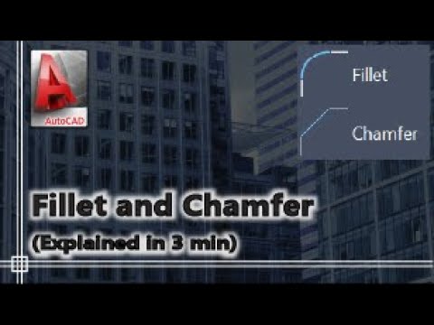 Autocad - Fillet and Chamfer (explained in 3 minutes) - Dezign Ark