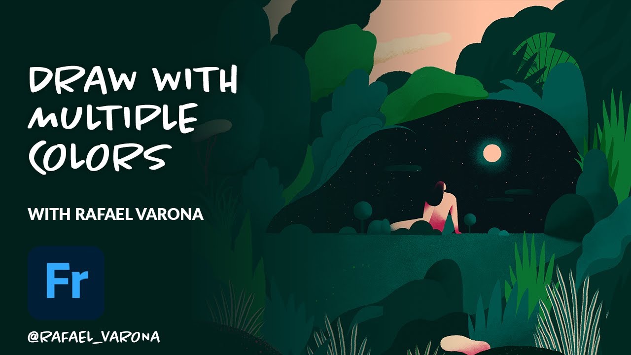 Using The Multi Color Eyedropper To Draw With Multiple Colors In Adobe