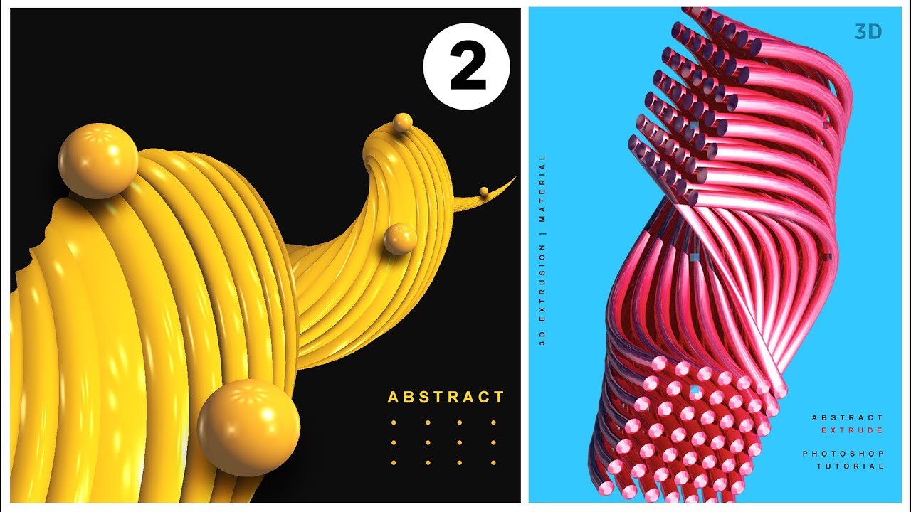 3D Abstract Design in Adobe Photoshop | Custom design, Sphere, Drop ...