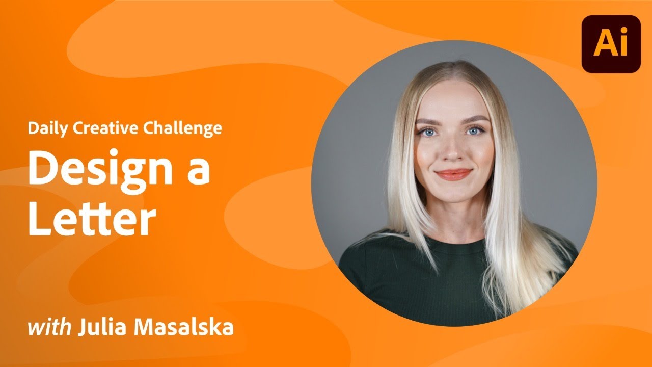 Illustrator Daily Creative Challenge - Design a Letter - Dezign Ark