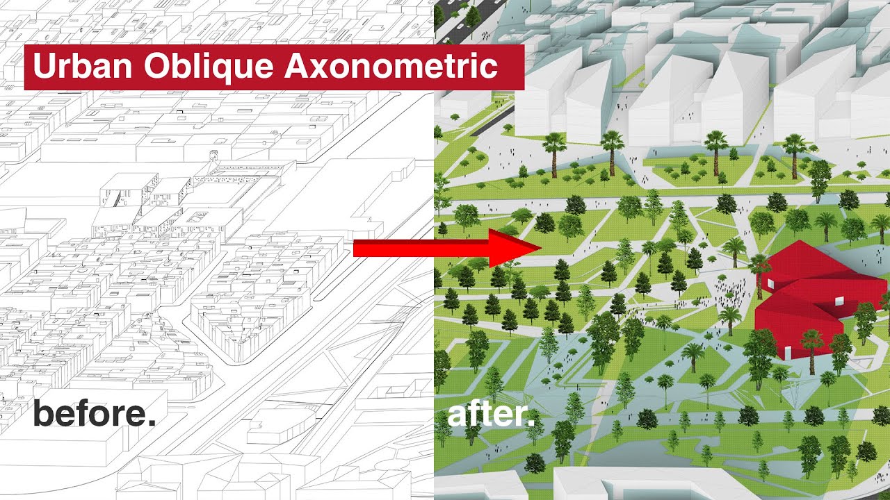 Urban Landscape AXONOMETRIC, but with something different. (It is not ...