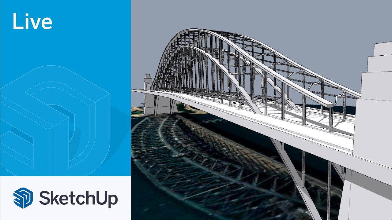 Modeling the Sydney Harbour Bridge in SketchUp Live! - Dezign Ark