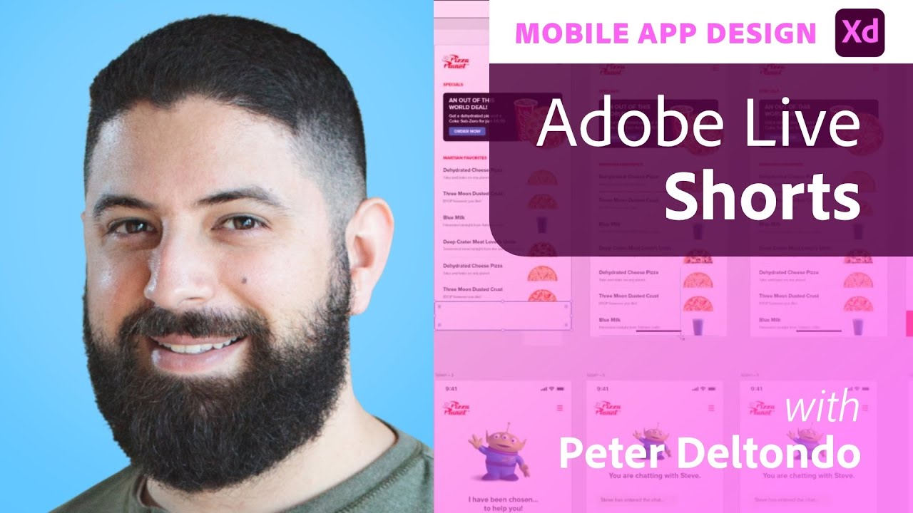 Adobe Live Shorts - Pizza Mobile App Design with Peter Deltondo | Adobe ...