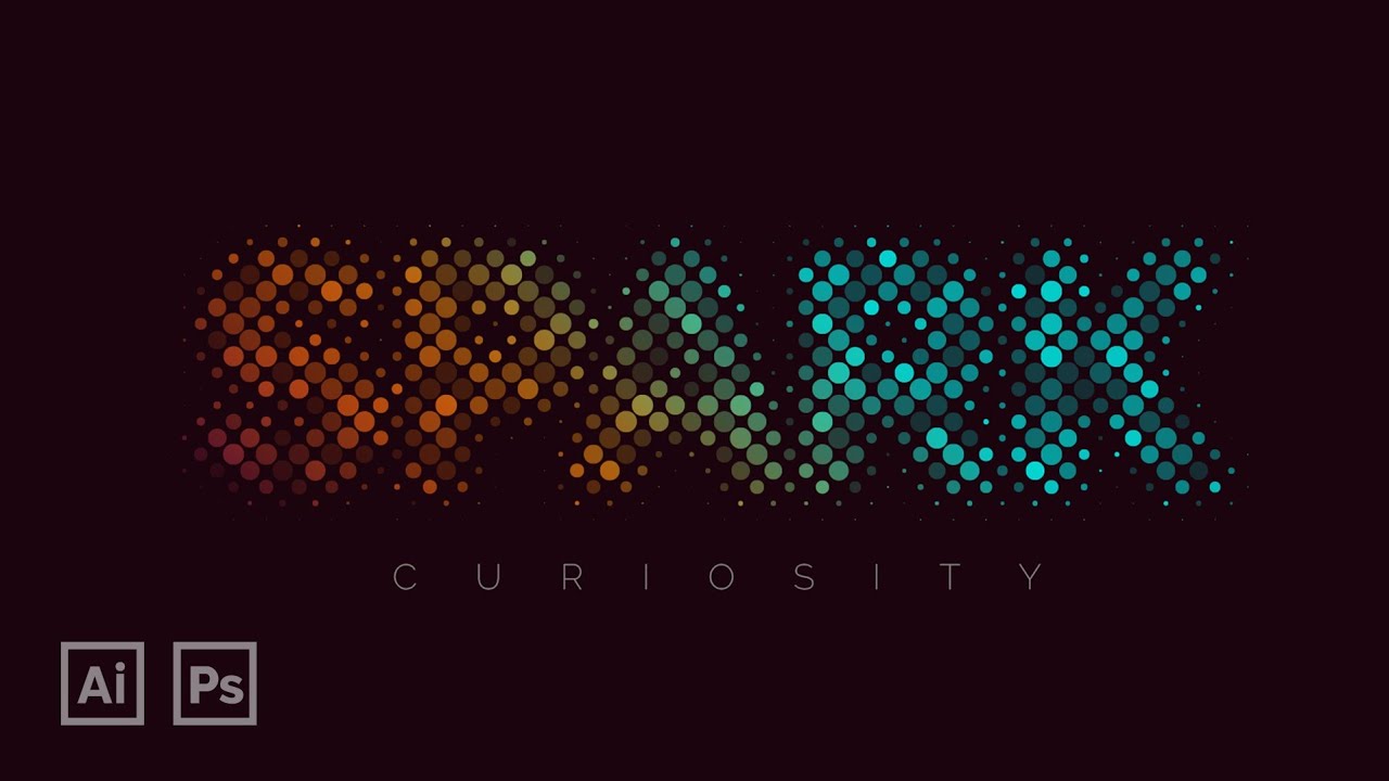Halftone Text Effect Ai Ps Dezign Ark