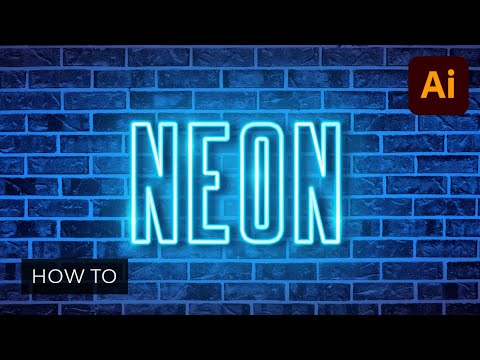 How to Create a Neon Text Effect in Illustrator - Dezign Ark