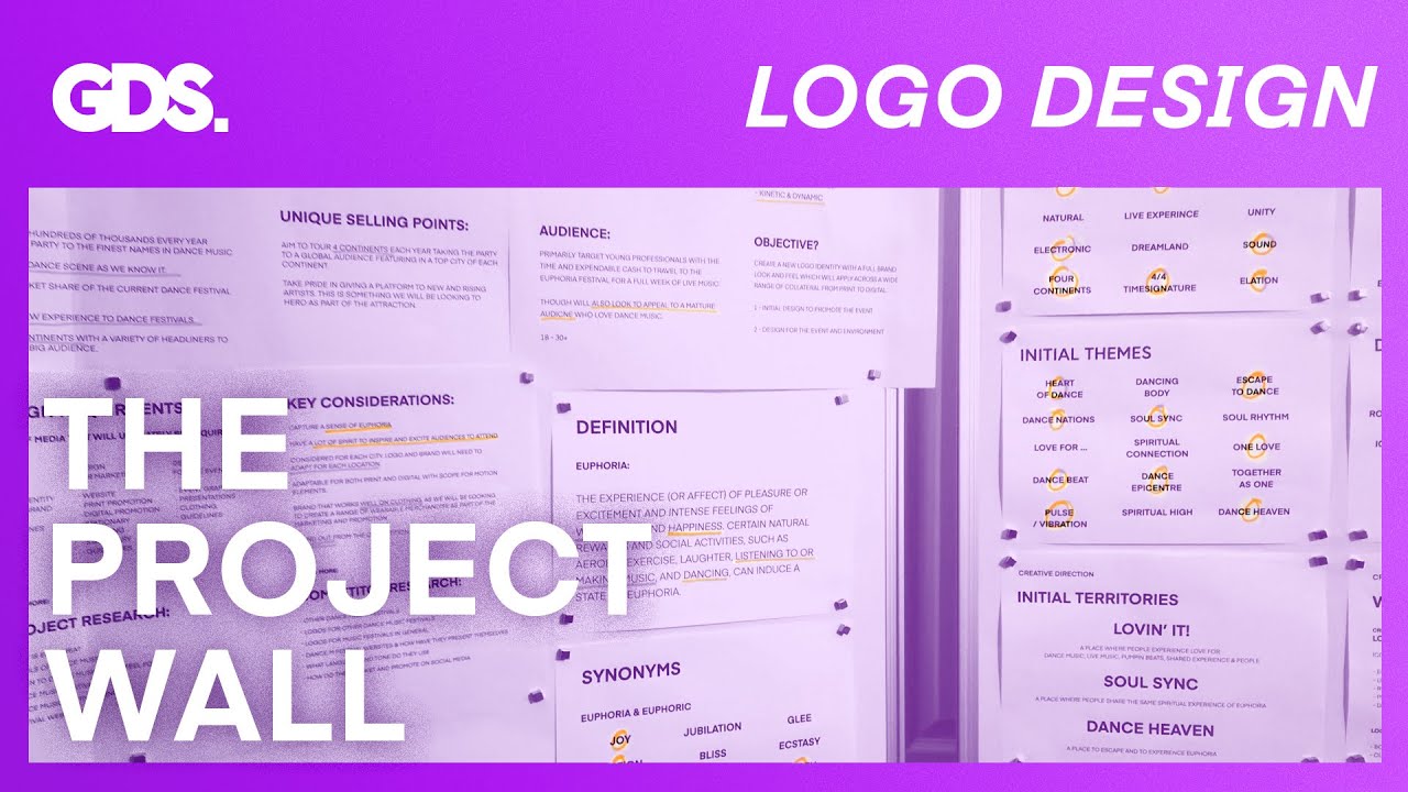 Logo Design Process & The Project Wall [EP 11/44] - Dezign Ark