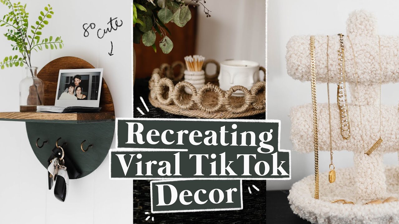 RECREATING VIRAL TIK TOK DIY ROOM DECOR Cute & Easy DIY Decor Ideas ...