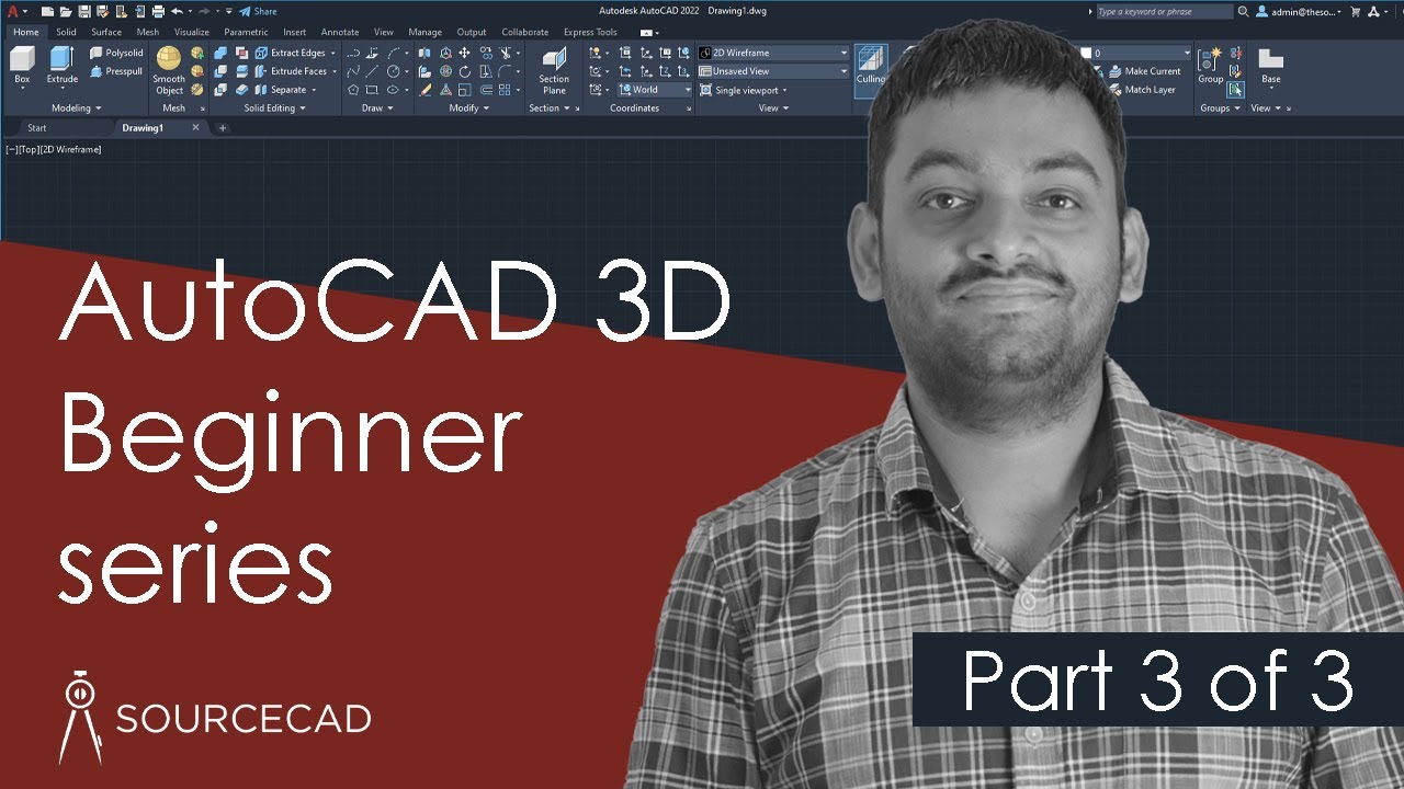 AutoCAD 3D beginner series - Part 3 of 3 - Dezign Ark