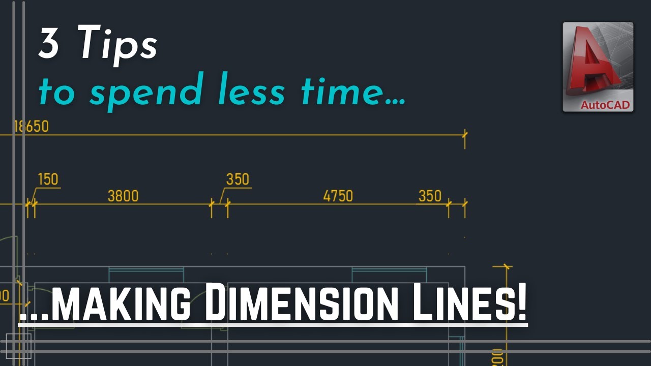 Autocad - 3 Tips to insert dimension lines quicker and more efficient ...