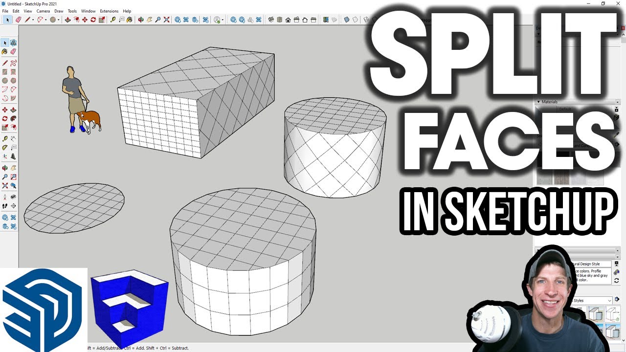 Easily SPLITTING FACES in SketchUp with S4U Divide - Dezign Ark