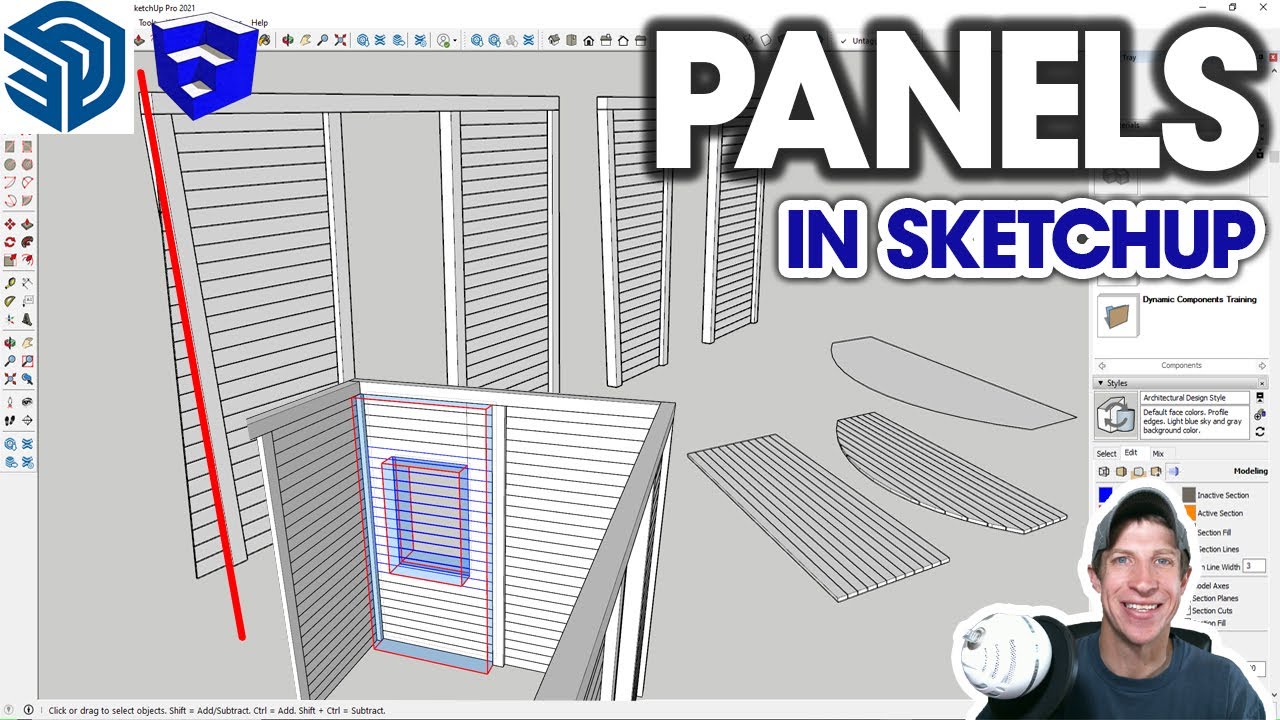 Tips for Modeling with BOARDS AND PANELS in SketchUp - Dezign Ark