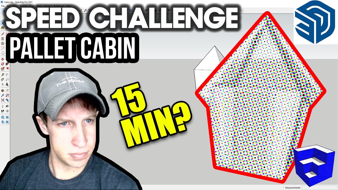 15 Minute 3D MODELING CHALLENGE! Modeling a Pallet Cabin! - Dezign Ark