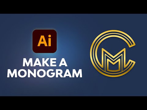 How to Make a Monogram in Illustrator - Dezign Ark
