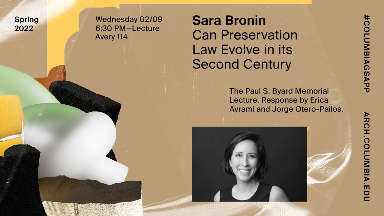 Columbia GSAPP Dean's Lecture Series: Sara Bronin - Dezign Ark