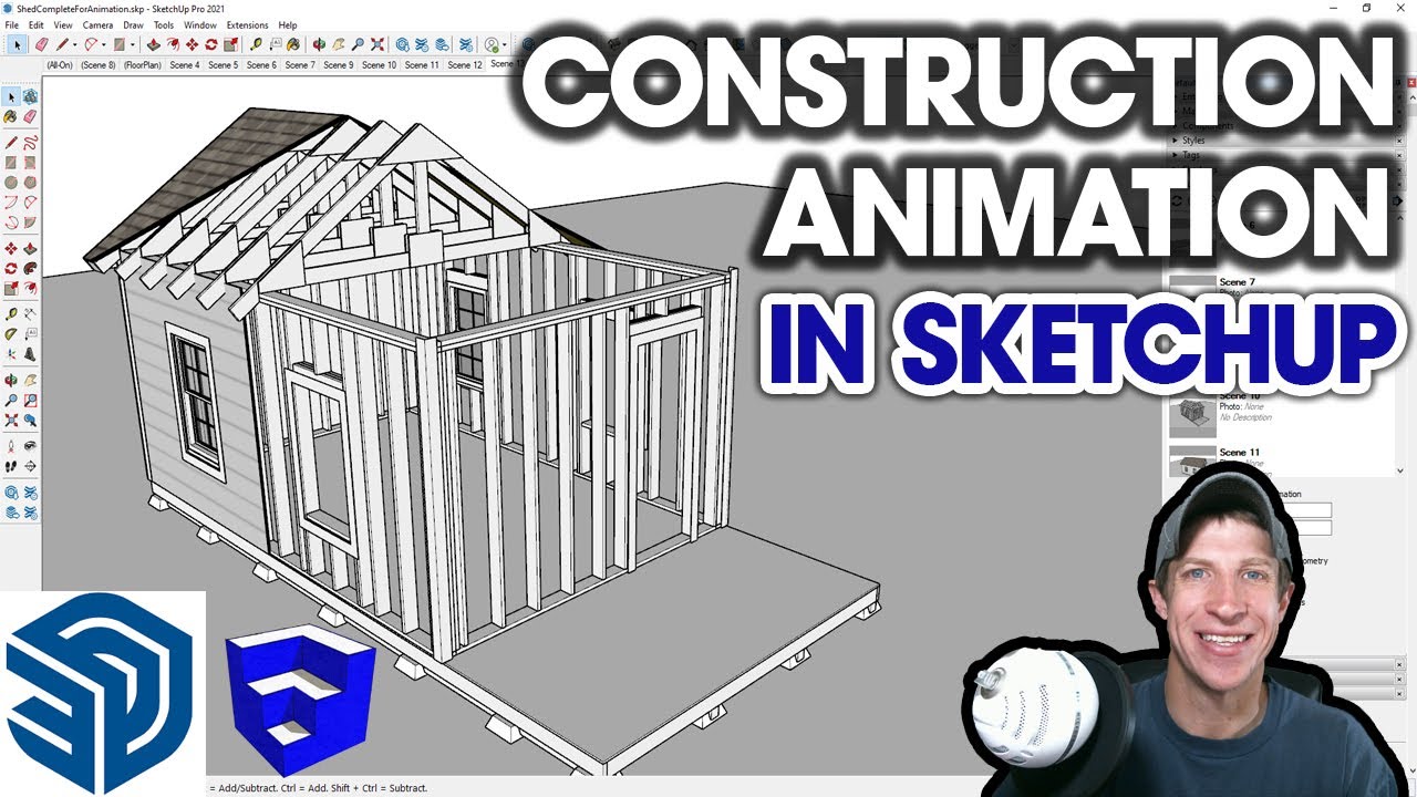 Creating A Construction Animation In Sketchup Step By Step Tutorial