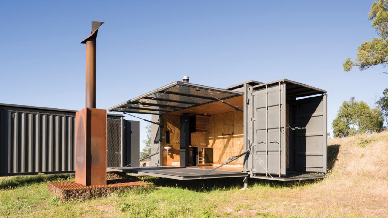 This Shipping Container Tiny Home Fits in with Surrounding Agricultural ...