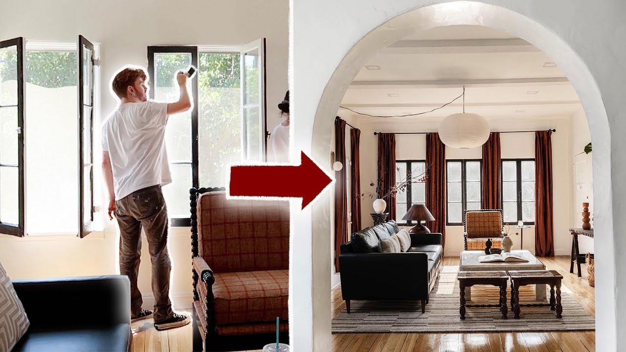 Extreme Living Room Makeover Using Thrifted Furniture Decor Dezign Ark