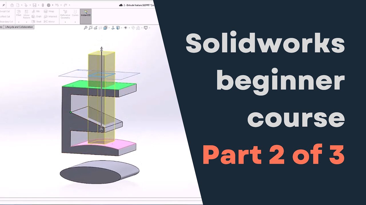 Complete Solidworks Tutorial For Beginners Series Part 2 Of 3